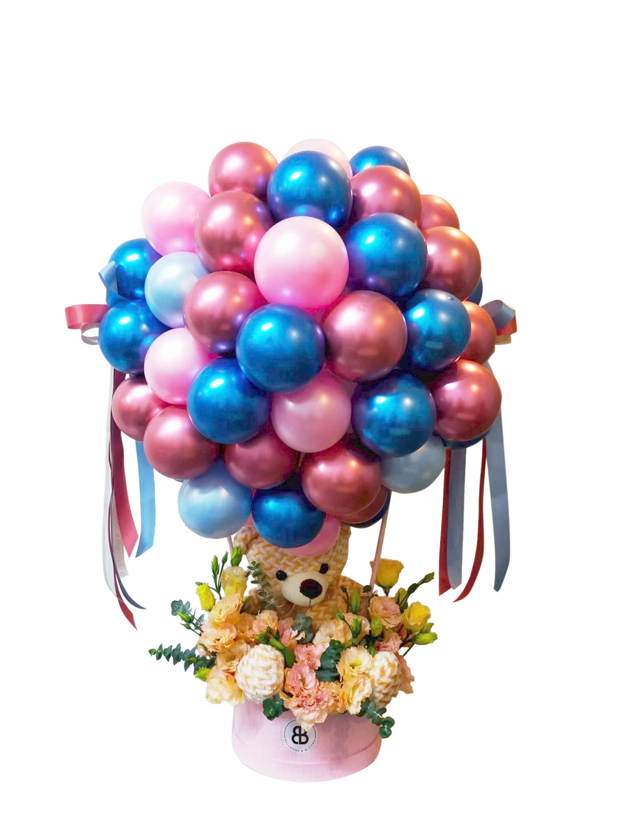 "Momo Bear" | Hot Air Balloon Cloud – Balloons & Blooms