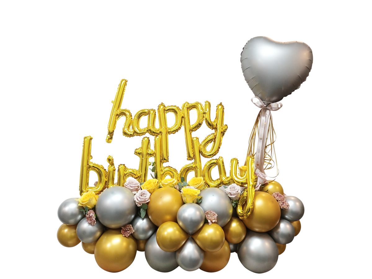 “Happy Birthday” | Balloon Marquee – Balloons & Blooms