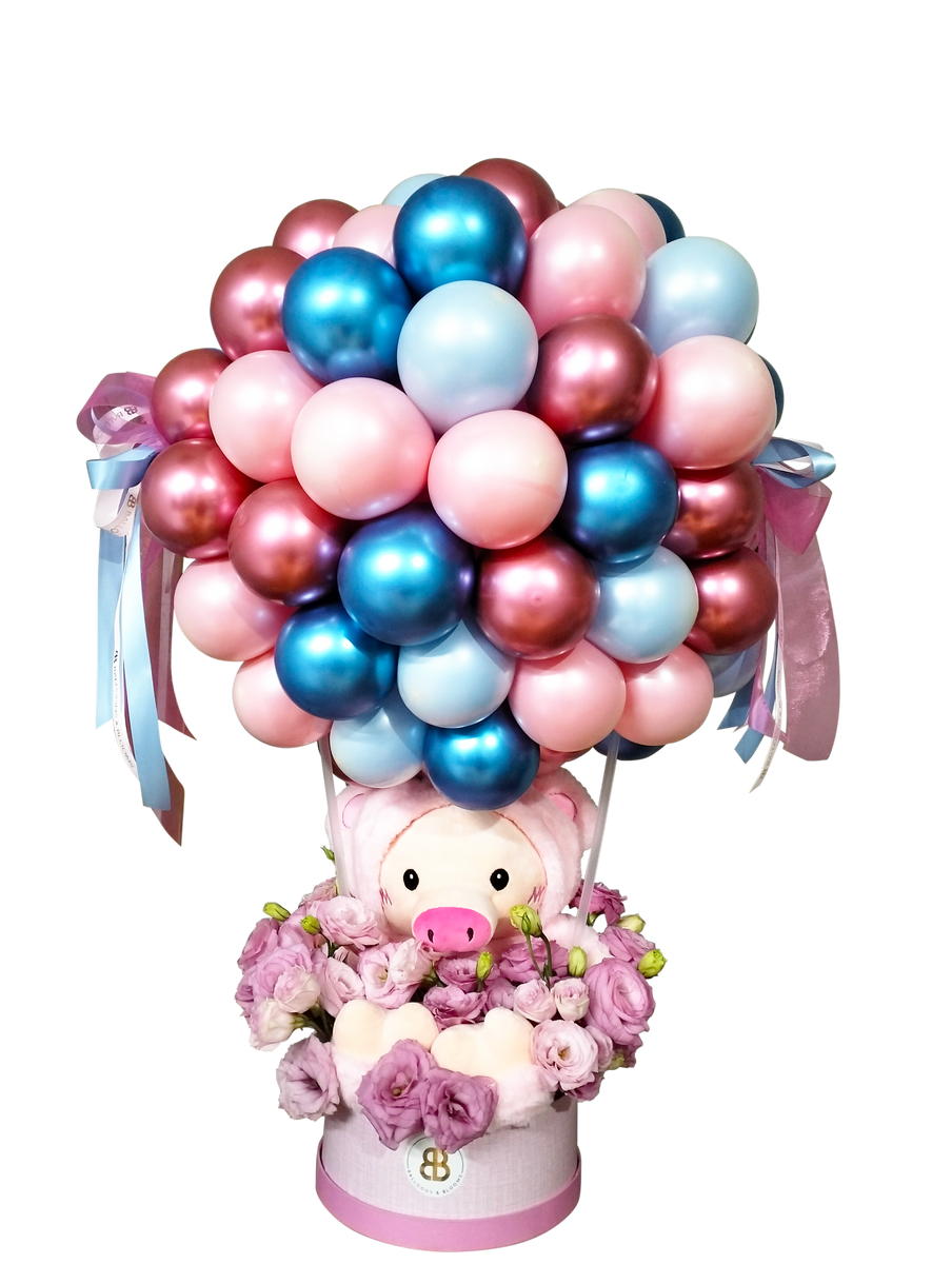 “Piggy” | Hot Air Balloon Cloud – Balloons & Blooms