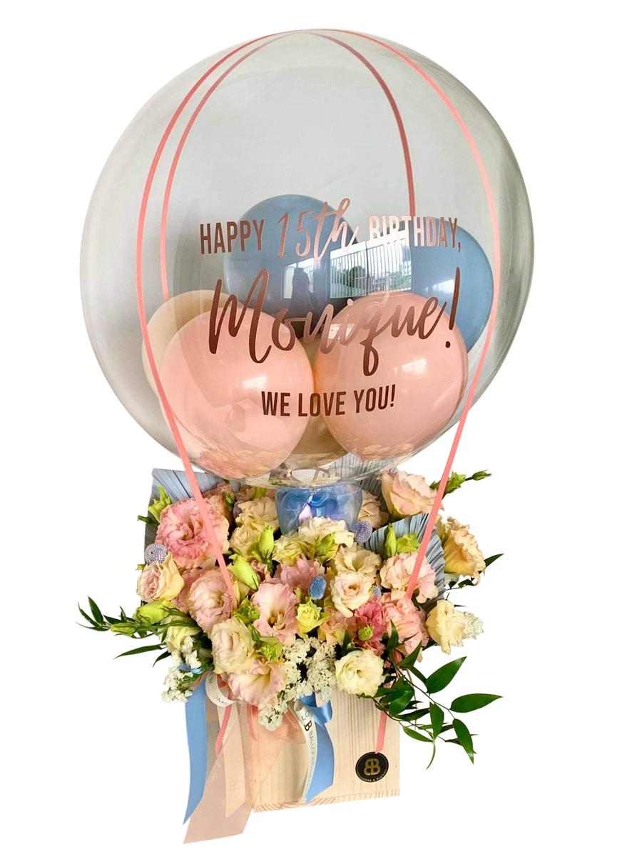 "Monique" | Mini Hot Air Balloon - Tall – Balloons & Blooms