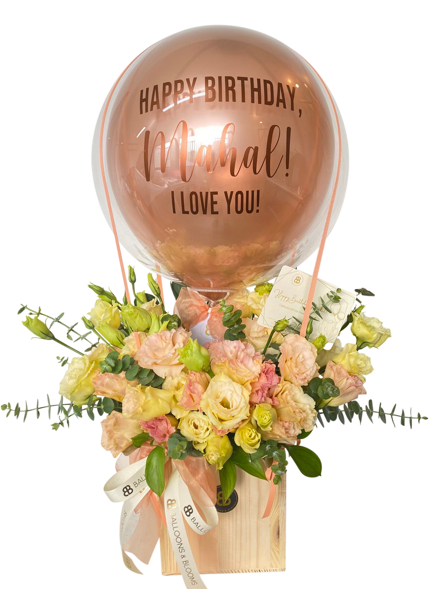 "Ciara" | Mini Hot Air Balloon - Tall – Balloons & Blooms